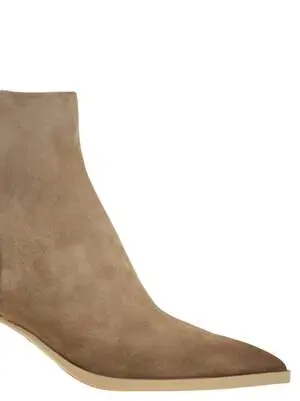 Santoni Mid-heel Suede Ankle Boots