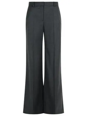 Stella McCartney Flare' Grey Wool Pants Cenere - Gray
