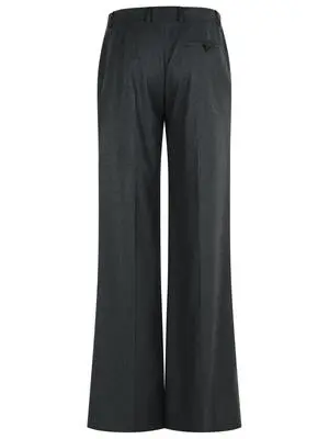 Stella McCartney Flare' Grey Wool Pants Cenere
