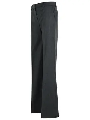 Stella McCartney Wool Flare Pants - Gray