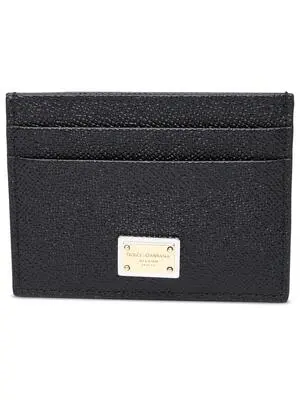 Dolce & Gabbana Leather Card Holder - Black