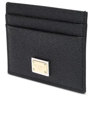 Dolce & Gabbana Leather Card Holder - Black