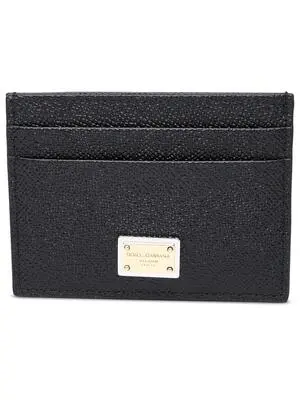 Dolce & Gabbana Leather Card Holder - Black