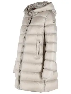 Moncler Suyenne' Light Beige Polyamide Down Jacket