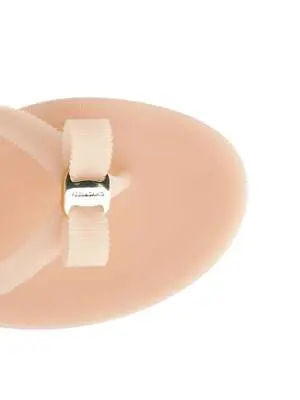 FERRAGAMO Vara Flip-flops With Jelly Bow