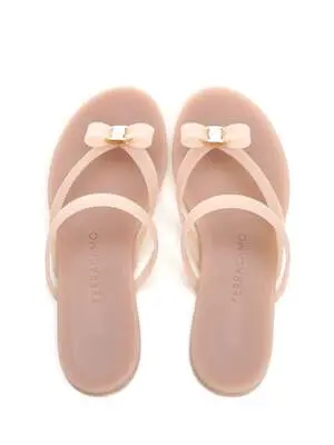 FERRAGAMO Vara Flip-flops With Jelly Bow