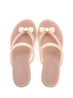 FERRAGAMO Vara Flip-flops With Jelly Bow - Multicolor