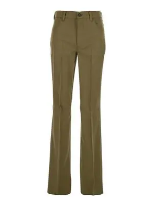 Attico Fabric Regular Fit Trousers - Multicolor