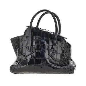 Attico Leather Mini 'la Passeggiata' Bag - Black