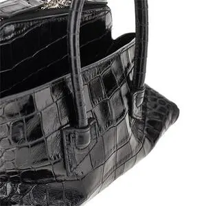 Attico Leather Mini 'la Passeggiata' Bag - Black