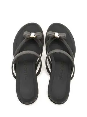 FERRAGAMO Vara Flip-flops With Jelly Bow