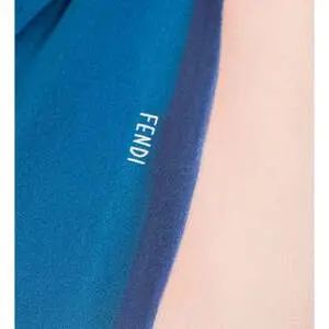 Fendi Logo Shirt With Venetian Stripes Motif - Multicolor