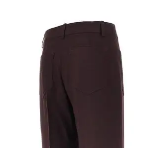 Victoria Beckham Alina Wool Flannel Pants - Red