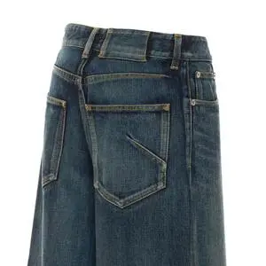 Alaïa Denim Palazzo Pants