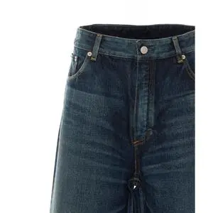 Alaïa Denim Palazzo Pants