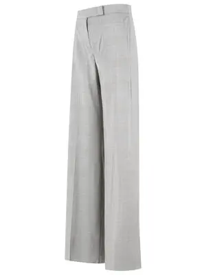 Max Mara Prince Of Wales Wool Trousers - Green