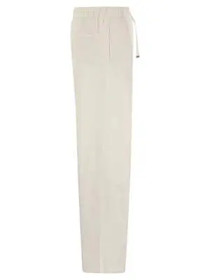 Herno Cotton Drawstring Trousers - White