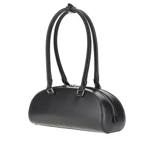 DIESEL® 1dr Dome Leather Bowling Bag - Black