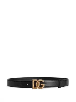 Dolce & Gabbana Leather Belt - Black