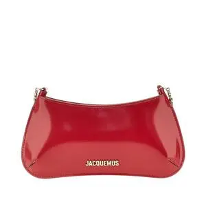 Jacquemus Small Bisou Chaine Leather Bag - Red