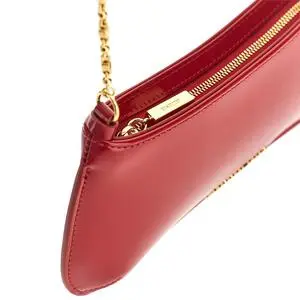 Jacquemus Small Bisou Chaine Leather Bag - Red