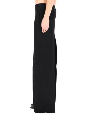 Rick Owens Long Skirt With Center Slits - Black
