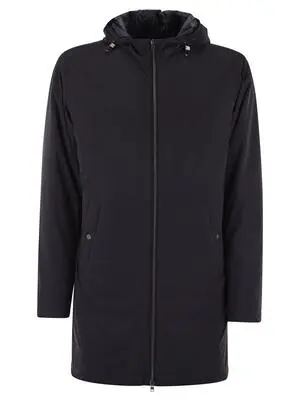 Herno Long Nylon Jacket - Blue