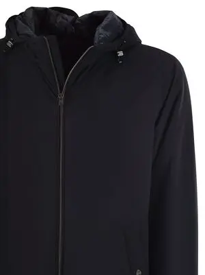 Herno Long Nylon Jacket - Blue