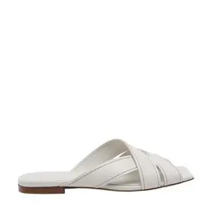 TOD'S Leather Sandals - White