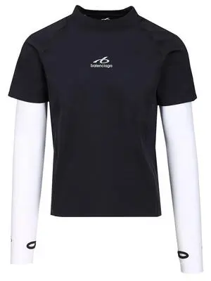 Balenciaga Techwear Long Sleeve T-shirt - Blue