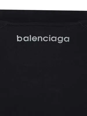 Balenciaga Long Sleeve T-shirt With Contrast Sleeves - Blue