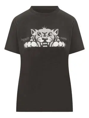 Kenzo Tiger Print T-shirt - Black