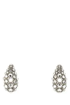 Valentino Garavani Embellished Metal Earrings - Silver