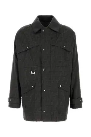 Fendi Embroidered Canvas Coat - Multicolor