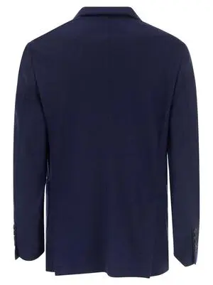 Brunello Cucinelli Cashmere Jersey Blazer With Patch Pockets
