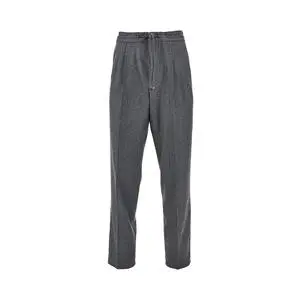 Brunello Cucinelli Wool Leisure Fit Pants - Gray