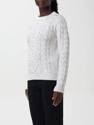 Max Mara Embellished Wool Pullover - Cream