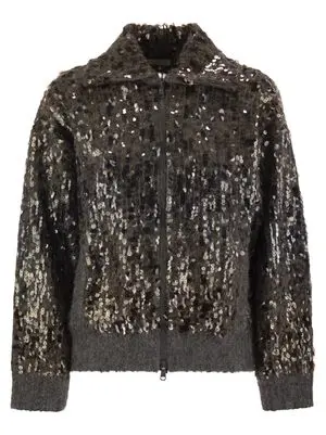 Brunello Cucinelli Mohair Blend Cardigan - Multicolor