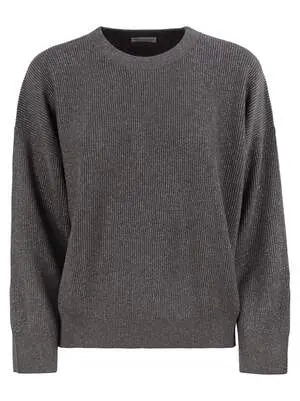 BRUNELLO CUCINELLI BRUNELLO CUCINELLI Cotton And Viscose Rib Sweater