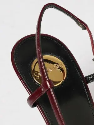 Saint Laurent Calf Leather High Heel Shoes - Red