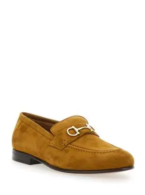 FERRAGAMO Suede Loafers - Brown
