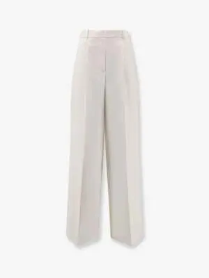 Dior Virgin Wool Trousers - Cream