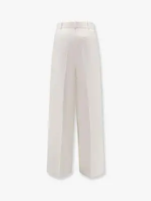 Dior Virgin Wool Trousers - Cream