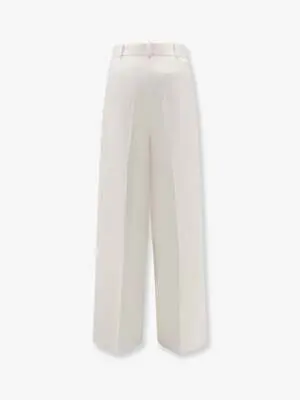 Dior Virgin Wool Trousers - Cream