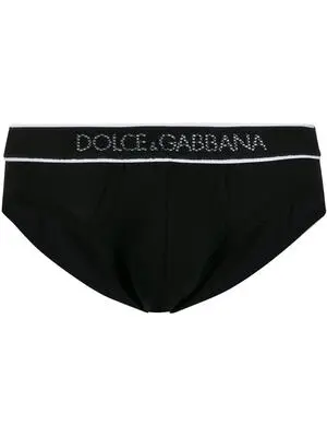 Dolce & Gabbana Briefs With Logo - Black