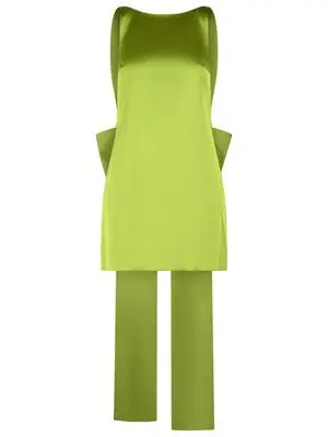 SELF-PORTRAIT Amibo Mini 'bow' In Polyester - Green
