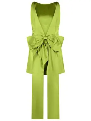 SELF-PORTRAIT Amibo Mini Bow Garment - Green