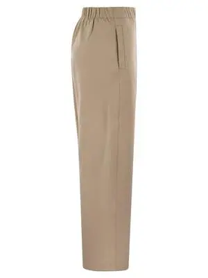Max Mara Silk And Cotton Fleece Trousers - Multicolor