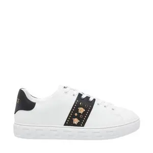 Versace Decorated Greca Sneakers - White