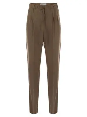 Max Mara Gatti Cashmere Drawstring Trousers - Brown